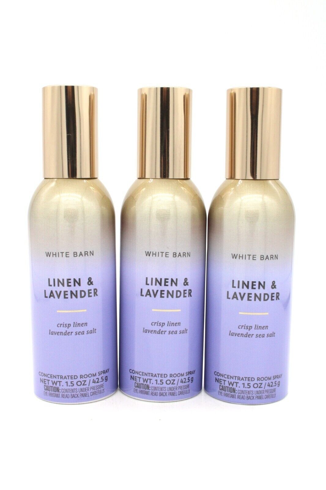 3x Bath & Body Works LINEN & LAVENDER Concentrated Room Spray 1.5oz ...