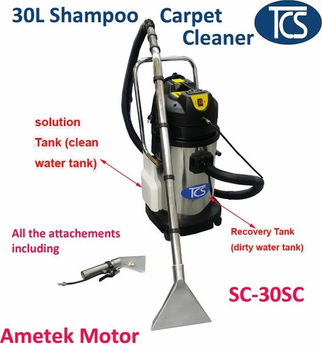 TCS Commercial Shampooer Carpet Cleaner 30L Machine Upholstery Car ...