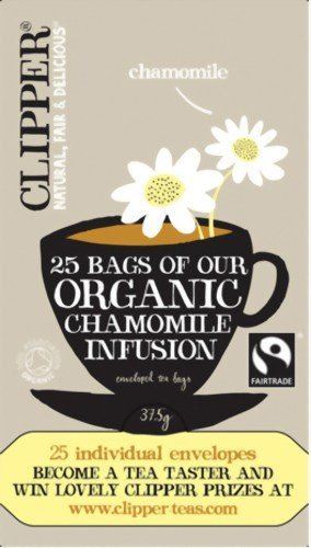 Clipper Tea Bags Fairtrade Organic Chamomile Infusion 25 Envelopes ...