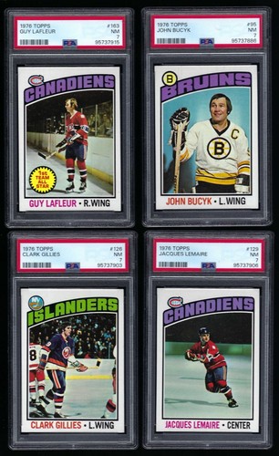 1976 Topps Hockey Lot of 20 PSA 7 Vending Cards | eBay