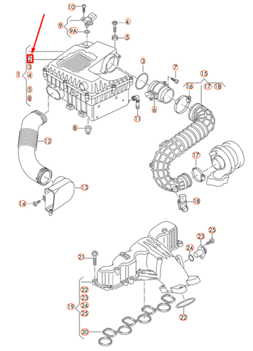 New VOLKSWAGEN AMAROK Engine Air Filter Element 2H0129620D | eBay
