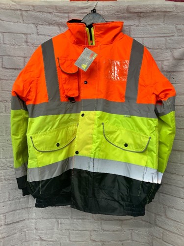 High Visibility jacket EN471 Class 2 reflective tape size M CG K09 ...