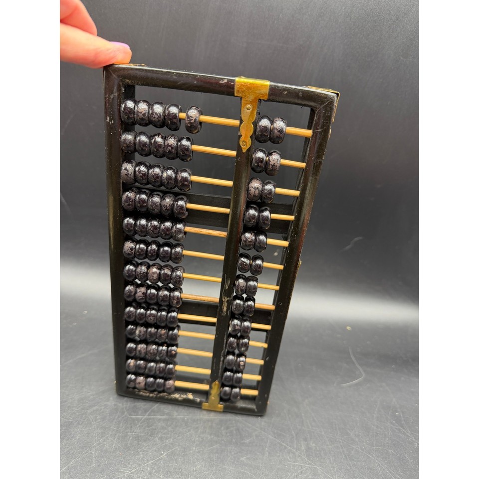 Abacus Lotus Flower Brand Antique Chinese Abacus Suanpan 13 Rods 91 ...