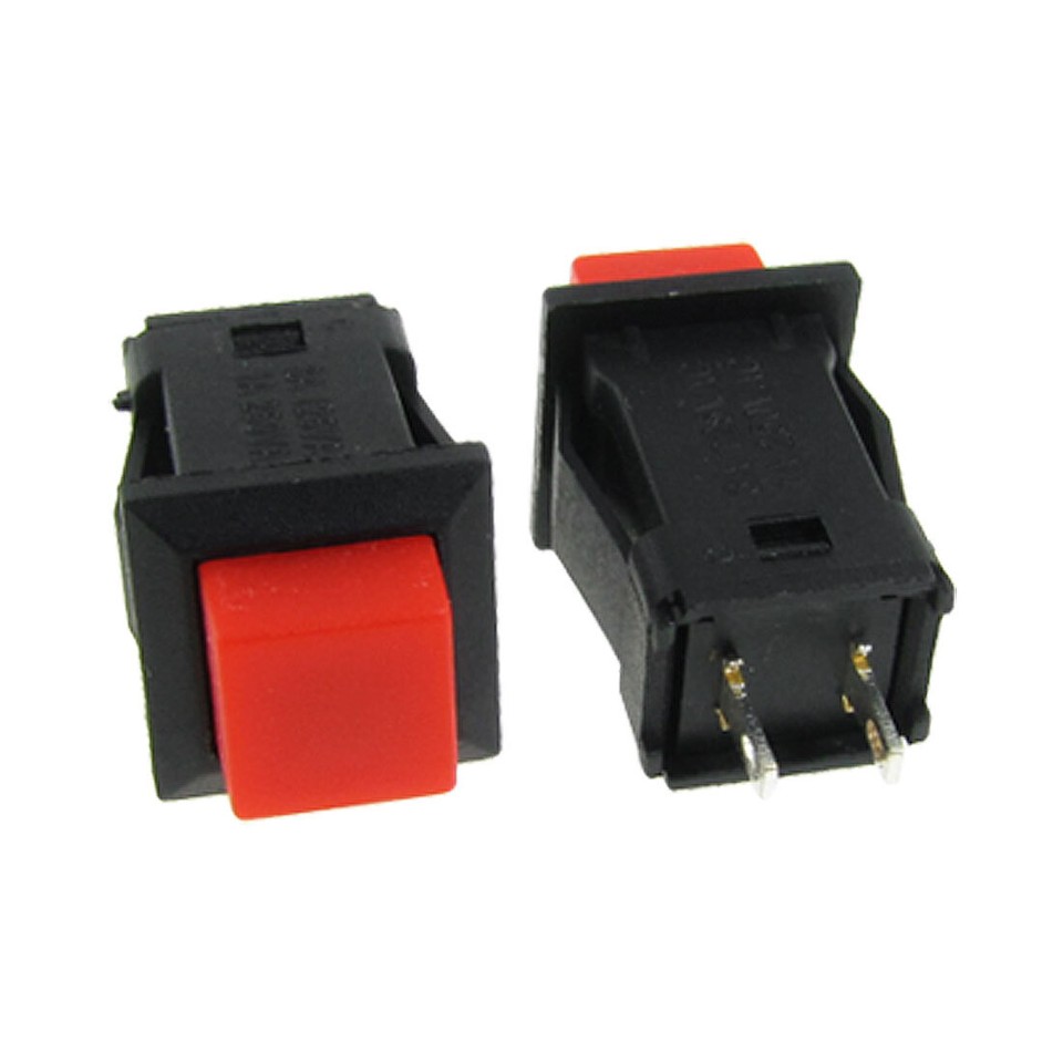 10 Pcs AC 125V/3A 250V/1A N/O SPST Latching Red Cap Push Button Switch ON/OFF | eBay