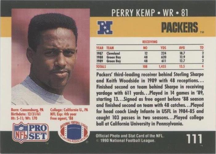 1990 Pro Set Ken Stills Perry Kemp #111 for sale | eBay