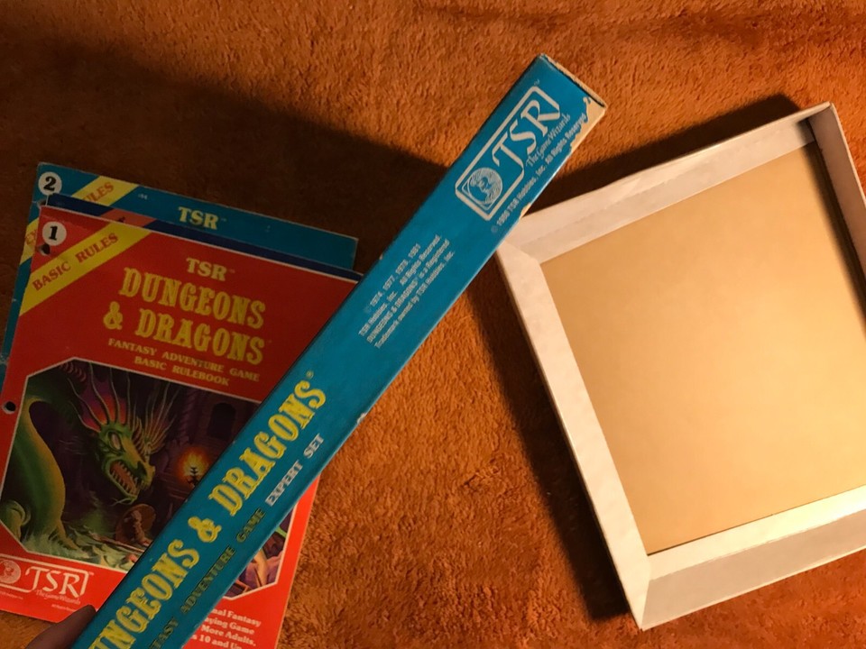 Dungeons and Dragons EXPERT Box Set TSR RPG 1012 basic d&d 1981 1st pr ...