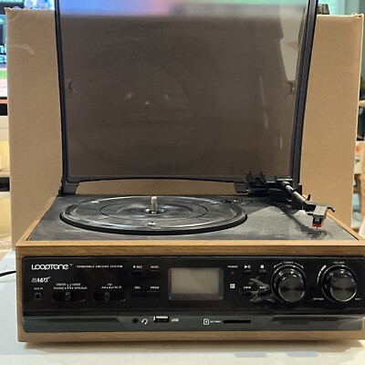 LoopTone Vinyl Record Player 4 in 1 3 Speed Turntable Cassette MP3 USB ...