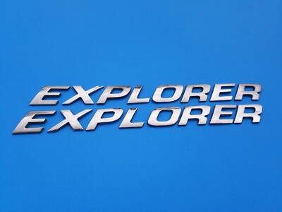 02 03 04 05 FORD EXPLORER SIDE DOOR CHROME EMBLEM BADGE LOGO SYMBOL SET ...
