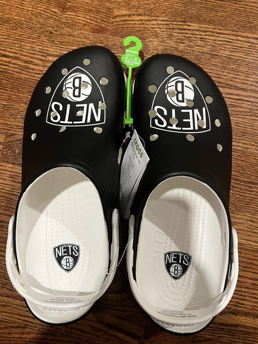 Crocs NBA Brooklyn Nets Classic Clog Croc Mens size 10/ Womens size 11 ...