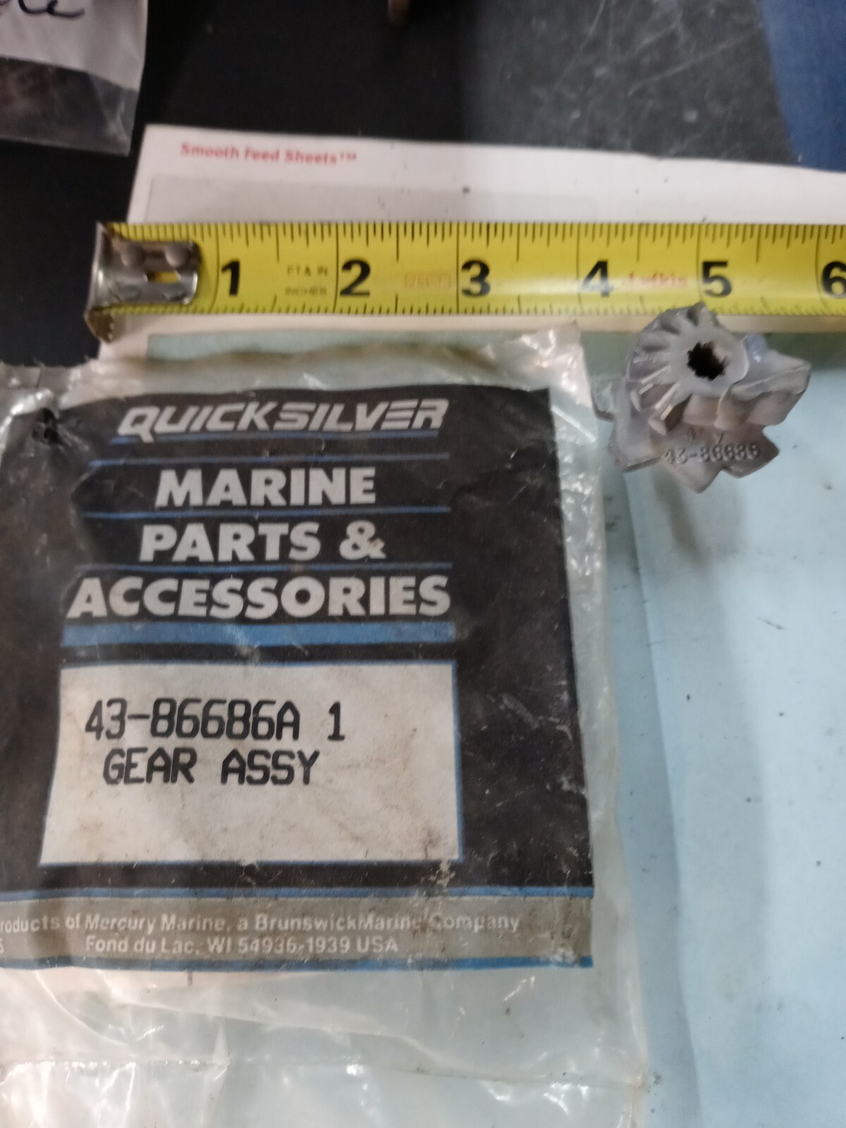 NOS OEM MERCURY QUICKSILVER GEAR ASSEMBLY PN 43-86686A1 NLA | eBay
