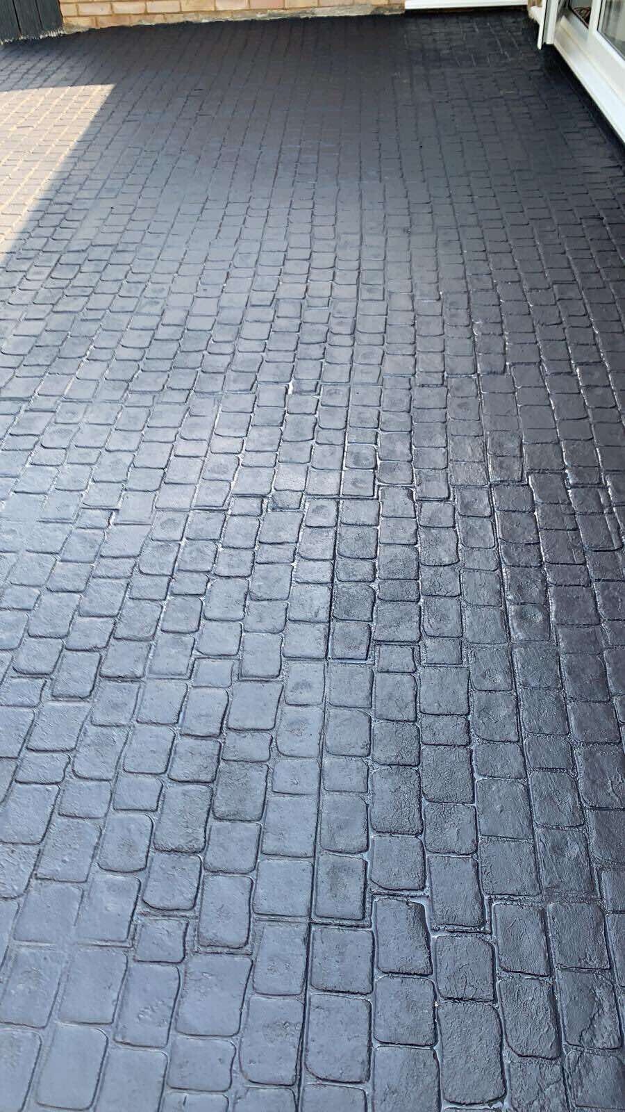 Paving Stone Pattern Decorative Concrete Cement Imprint Stamp Mat Beton ...