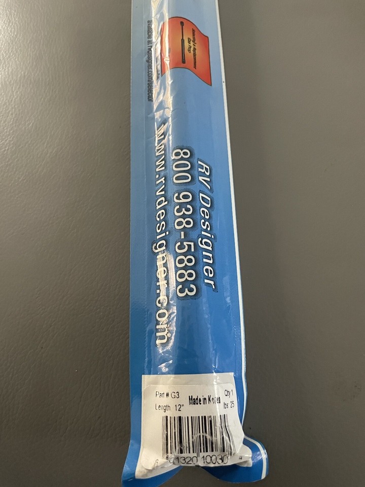 Rv Designer G3, Gas Prop Door Support, 12 Inch, 25 Lb. Load Capacity ...