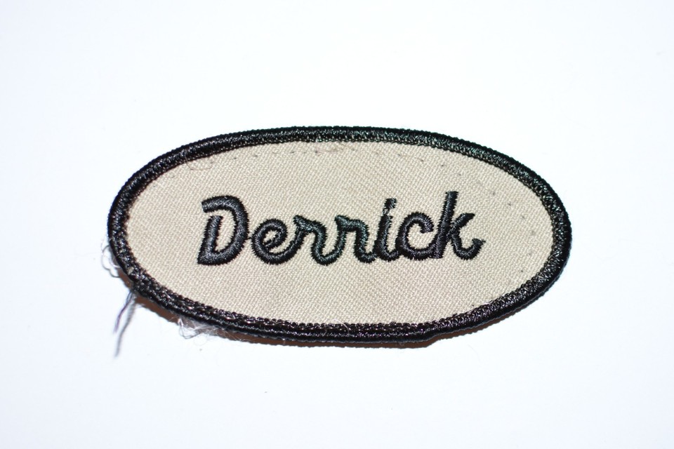 Employee Embroidered Worker Name Tag Sewn Patch for Uniform Work Shirt ...