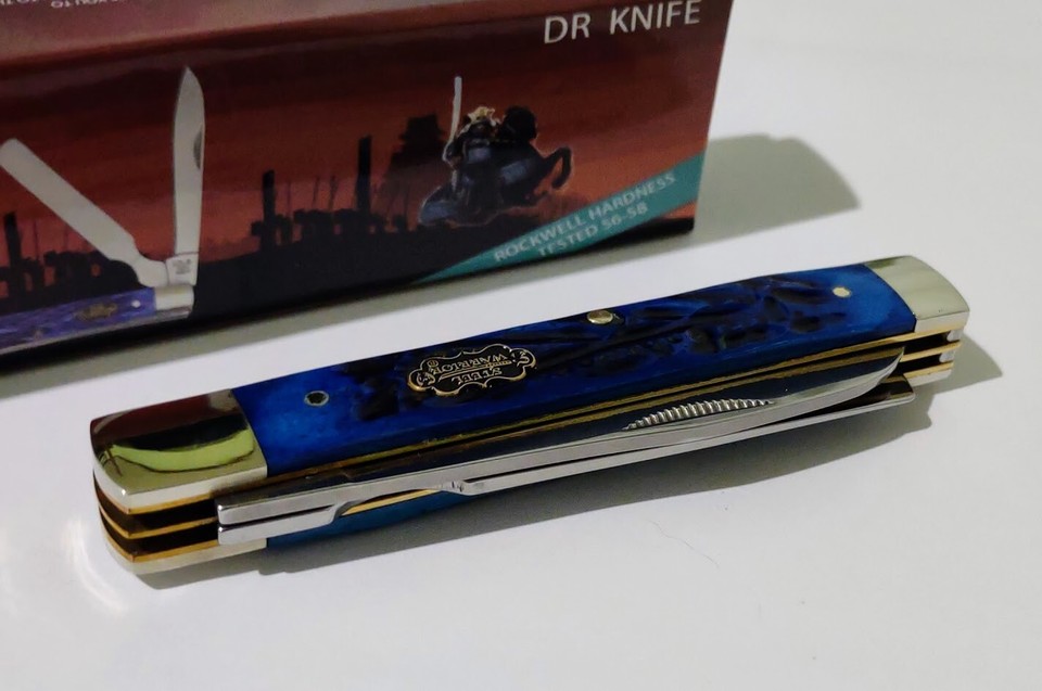BLUE BONE DOCTORS DR. HUNTING POCKET KNIFE W/ SPATULA S.W. !!! | eBay
