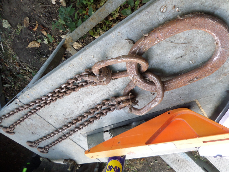 Kuplex 4 Leg Lifting Chains SET Heavy Duty With Hooks 2 - 5 TON POSS ...