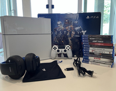 Glacier White Destiny Bundle PlayStation4 500GB ps4 with games | eBay