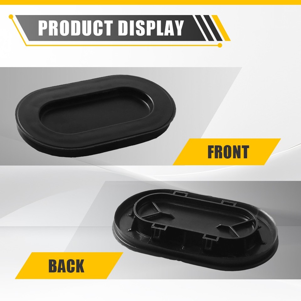 2x Plastic Bed Truck Oval Drain Plug Cover Cap Black Fit Ford 1997-2018 ...