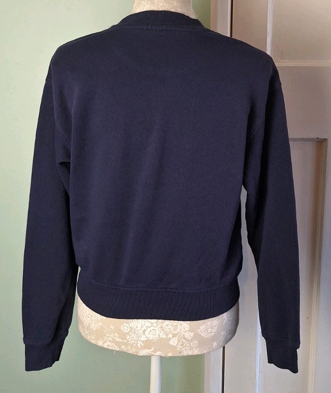 H&M Navy Blue 'California' Sweater Jumper - Size S (10/12) | eBay UK