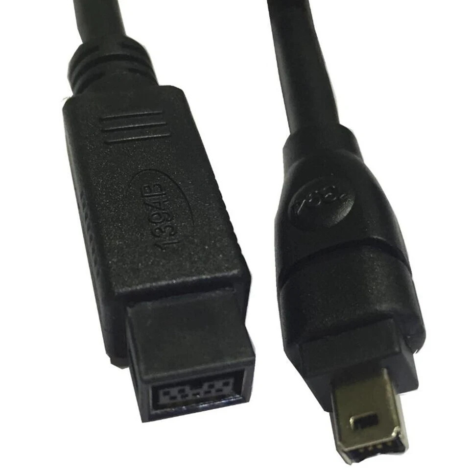 15 Ft IEEE 1394b Firewire 800 Hi-Speed Cable 9Pin to 4Pin Black IE9494 ...