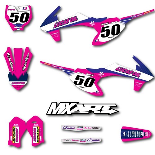 Graphics, full kit fits KTM 50 2016 - 2023 Active pink style stickers ...
