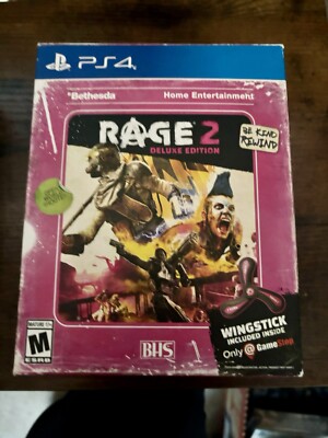 PlayStation 4 Rage 2 Deluxe Collector's Edition Wingstick GameStop ...