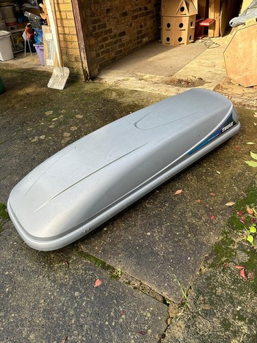 -Thule Ocean 600 Car Ski Box 184cm x 61cm -with key and fixing clamps ...