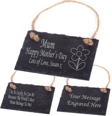 Personalised Engraved Slate Plaque/Sign Mothers Day Gift / Present | eBay