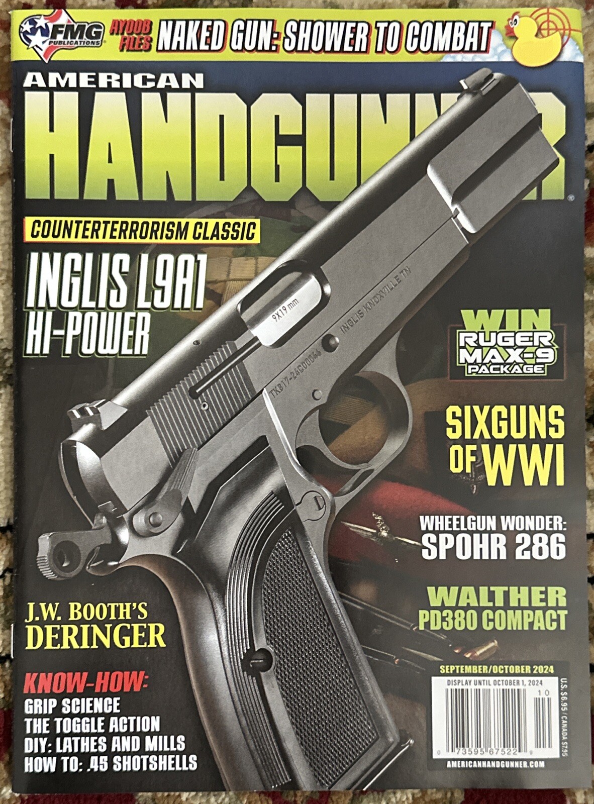 American Handgunner Magazine September October 2024 Inglis L9A1 Hi ...