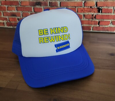 BLOCKBUSTER video Be Kind Rewind trucker hat ( free shipping) | eBay