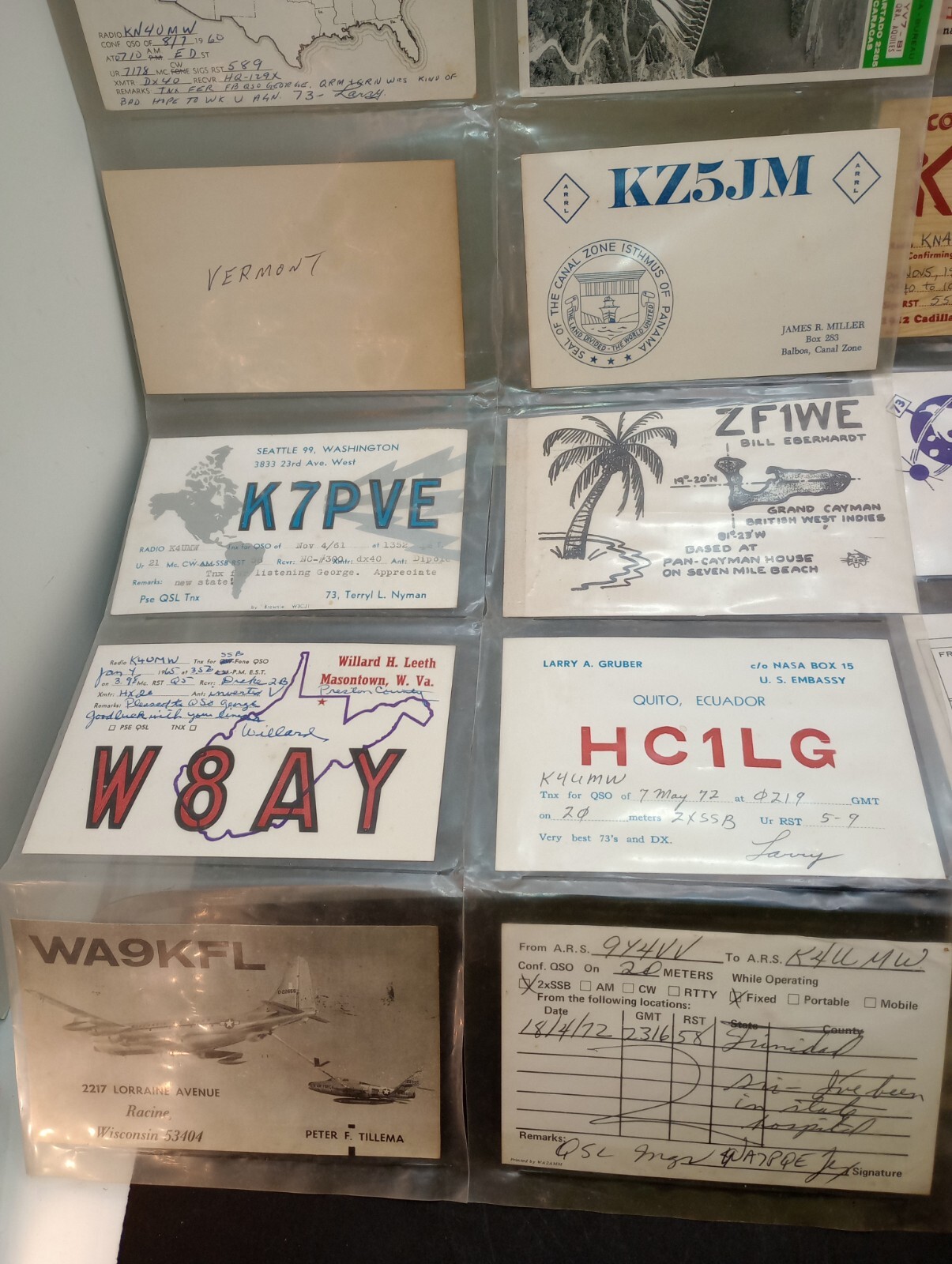 Ham Radio Call Number Post Card Lot Vintage 1960s Amateur Relay Signal ...