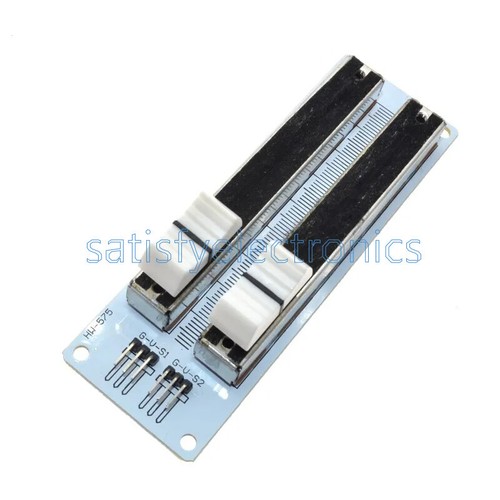 10K Double Row Sliding Linear Potentiometer Simulation Electronic Block ...