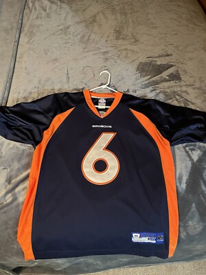 Denver Broncos Jay Cutler #6 Reebok Authentic NFL Blue 🏈 Jersey M ( B26 ...