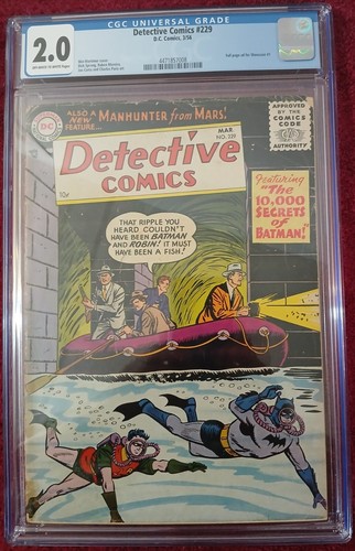 DETECTIVE COMICS #229 Mar 1956 CGC 2.0 G (Good) GOLDEN AGE BATMAN Free ...