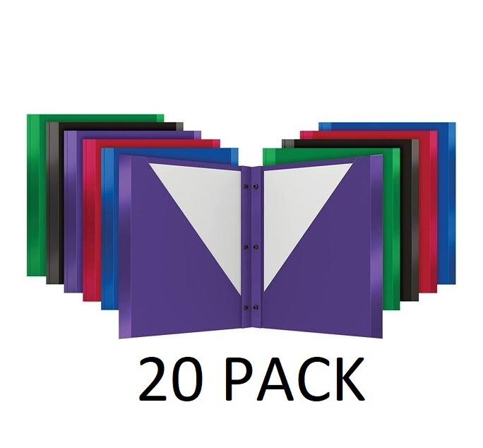 Oxford Two Pocket Multi Colored Letter Size Folders - 20 PACK BOX | eBay