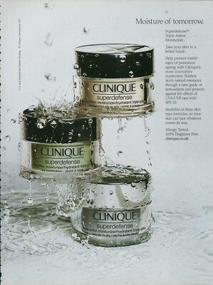 CLINIQUE Cosmetics Magazine Print Ad Advert Superdefense VTG 1pg 2006 ...