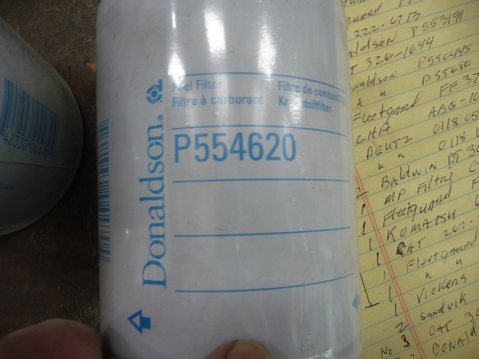 DONALDSON P554620 - Fuel filter cross reference