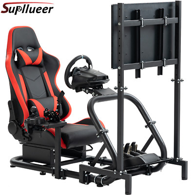 Supllueer racing Sim cockpit bracket (with seat and TV stand) for ...