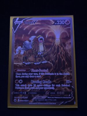 Entei V GG36/GG70 Character Full Art - NM Crown Zenith Pokemon - Ships ...