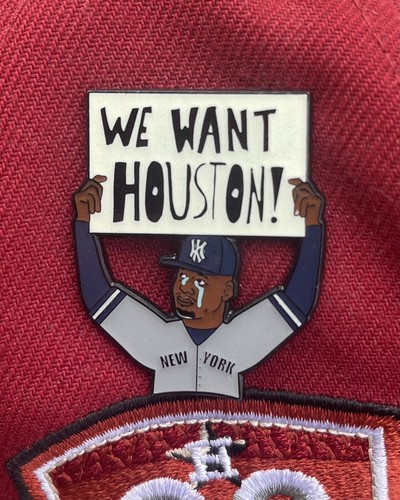 Houston Astros Fitted Hat Pin We Want Houston | eBay