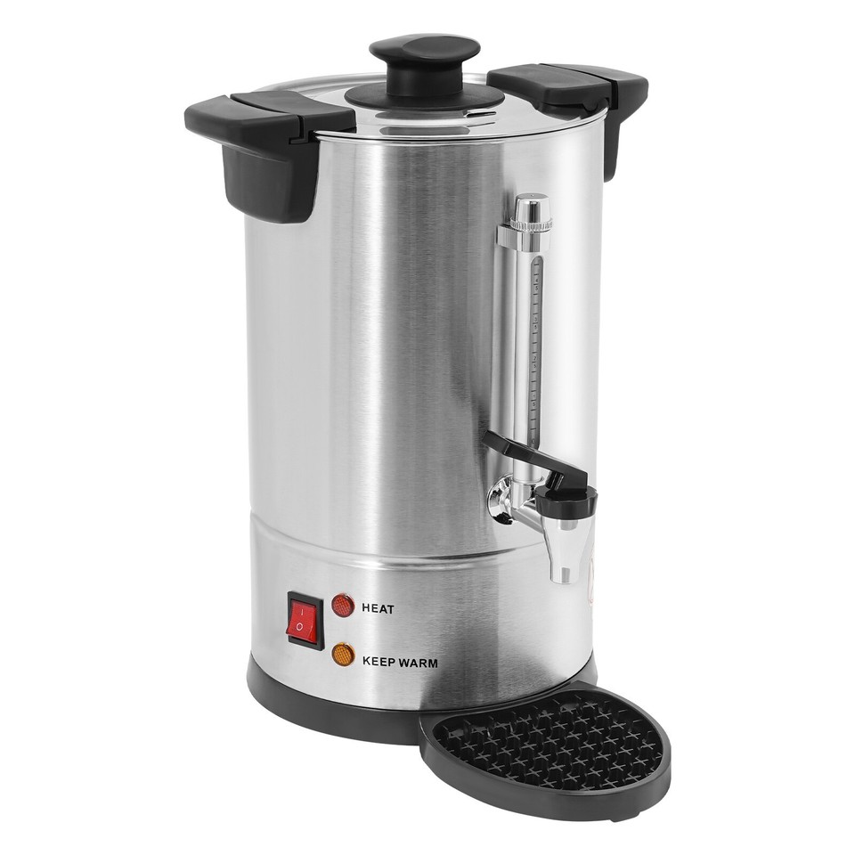 8L Silver Stainless Steel Electric Commercial Coffee Urn Percolator ...