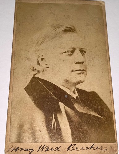 Rare Antique American Clergyman & Abolitionist Henry Ward Beecher CDV ...