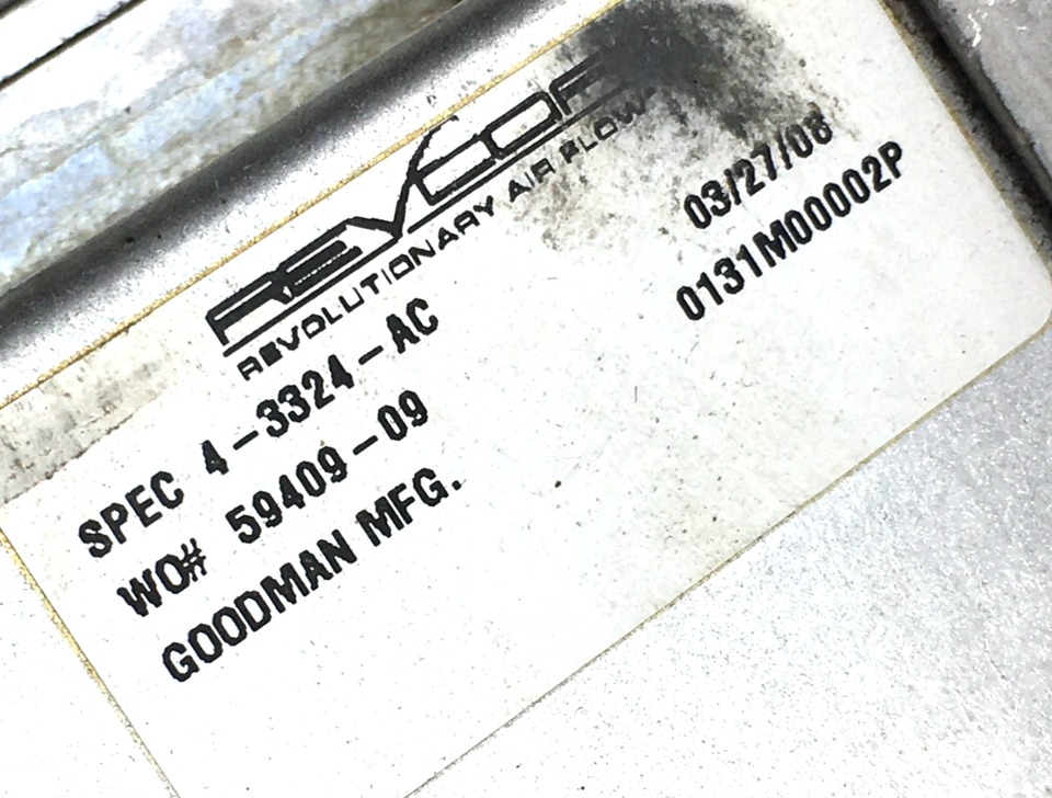 REVCOR 77-138-000 Furnace Draft Inducer Motor 115V 3000RPM L25RP7401 ...