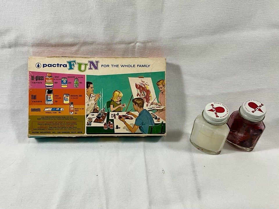 Vintage '60s Pactra Paint Kit For Model Builders 'Namel Paint Aero ...