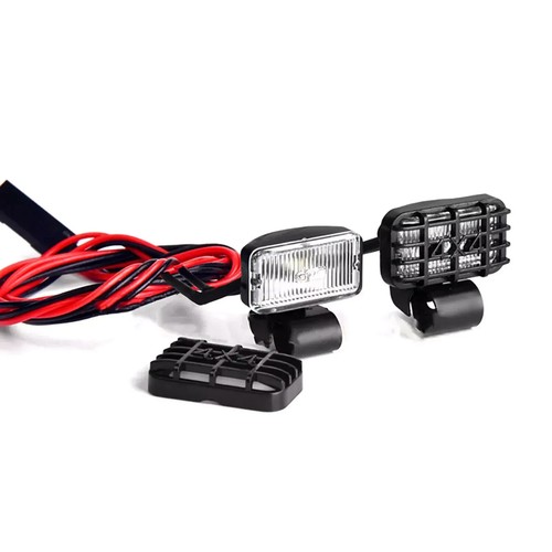 For RC Car 17mm Rectangular Spotlight with Lampshade Searchlight WHITE ...