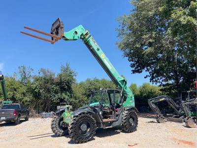2015 JCB 507-42 7,000 lbs Telescopic Reach Forklift 7K Telehandler Aux ...