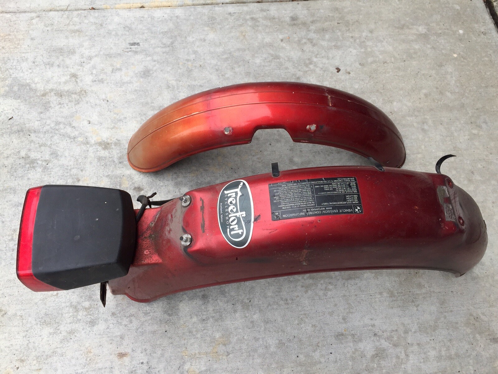 BMW Airhead Front & Rear Fenders Light R100s,R100rt,R100RS,R100,R90,R80 ...