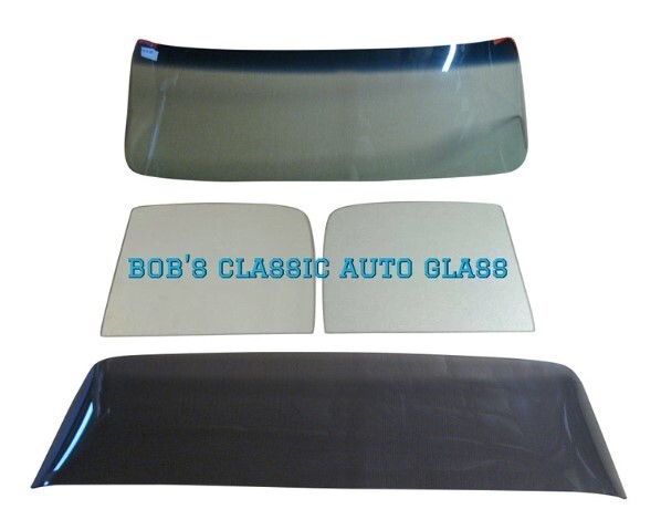 1956 Ford F-100 Truck Ventless Doors Big Back Glass Full Glass Kit NEW ...