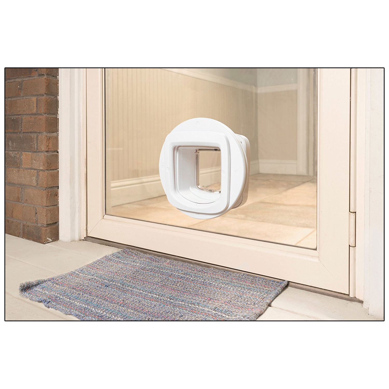 PetSafe Microchip Cat Flap - White 4-Way Lock Easy Program Cat Door ...