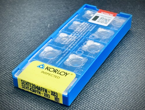 KORLOY SEHT 1204 AFFN-X83 H01 Carbide Inserts / SEHT 43 AFFN-X83 H01 10 ...