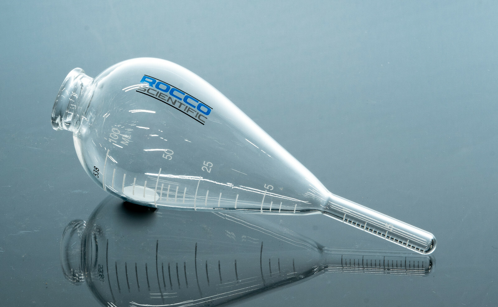 NEW GLASS 100 ML CENTRIFUGE TUBE FLASK W/ 1.0 TIP ASTM D96, D91, D893 ...